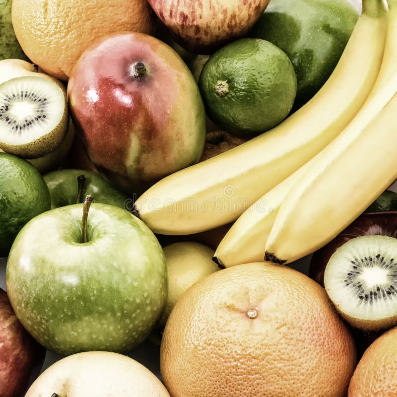 Different mixed fruit. stock image. Image of banana, fructose - 92075093