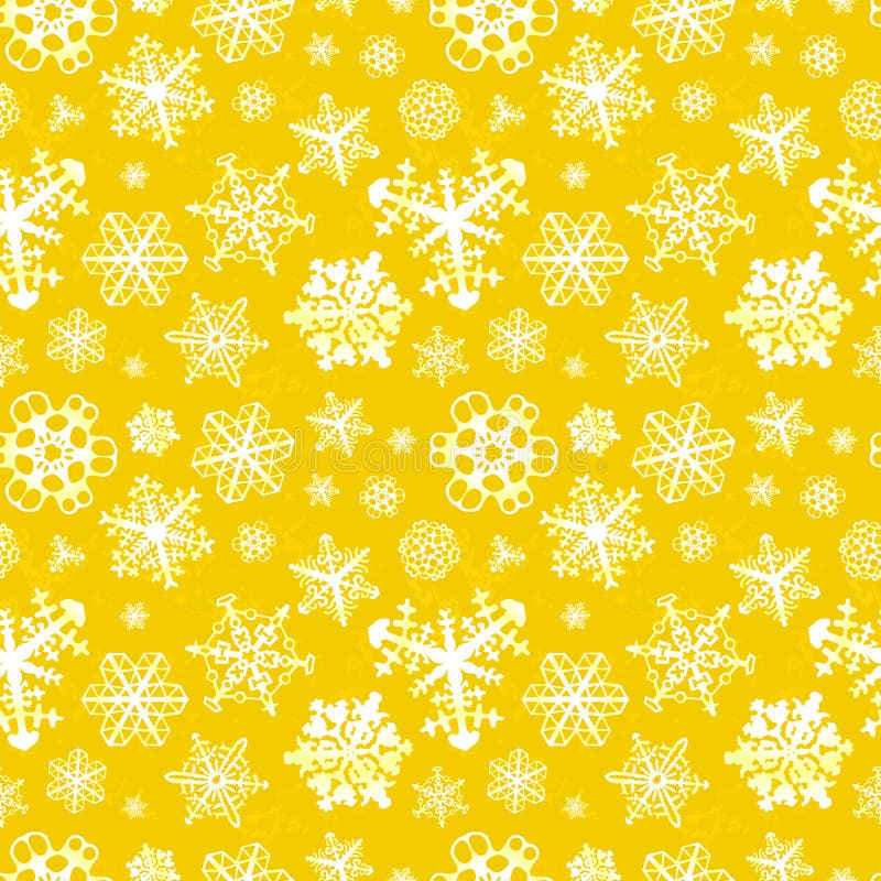 Different Modern Snowflakes on Yellow Background Stock Vector ... Different Modern Snowflakes on Yellow Background Stock Vector ...