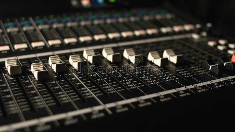 Different Modes of Sound Console Stock Image - Image of controls ...