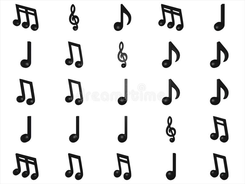 Musical Notes Vertical Stock Illustrations – 271 Musical Notes Vertical ...