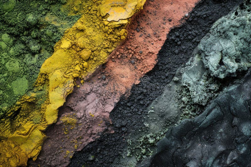 Different Natural Earth Textures Mixed in Beautiful Abstract Background ...