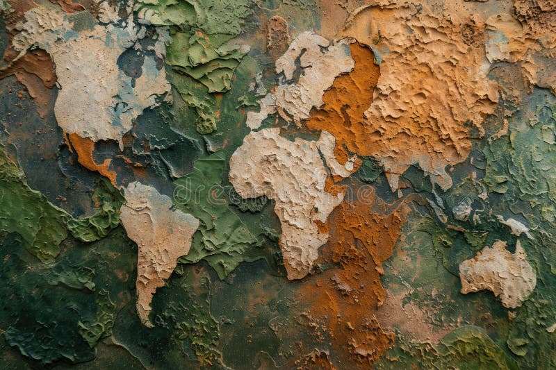 Different Natural Earth Textures Mixed in Beautiful Abstract Background ...