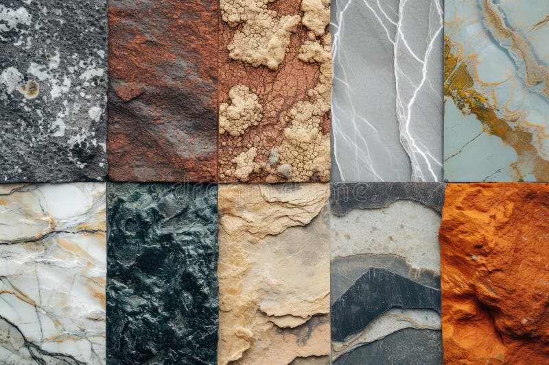 Different Natural Earth Textures Mixed in Beautiful Abstract Background ...