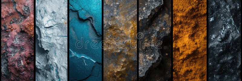 Different Natural Earth Textures Mixed in Beautiful Abstract Background ...