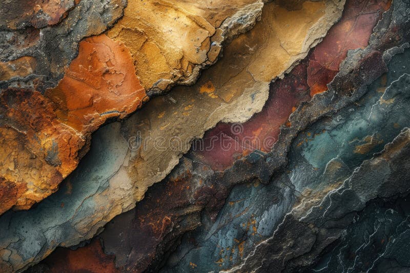 Different Natural Earth Textures Mixed in Beautiful Abstract Background ...