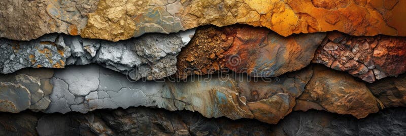 Different Natural Earth Textures Mixed in Beautiful Abstract Background ...