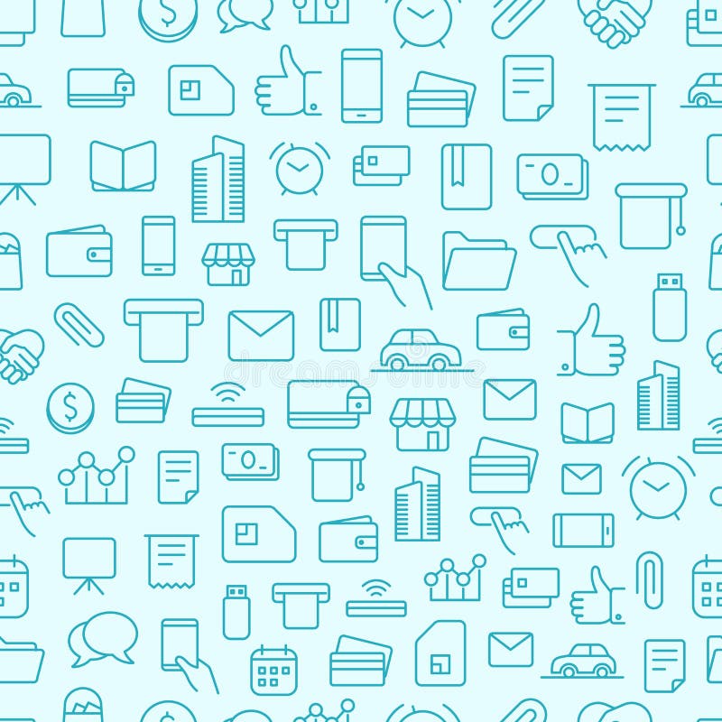 Different Network App Icons Seamless Pattern Stock Illustrations – 16 ...
