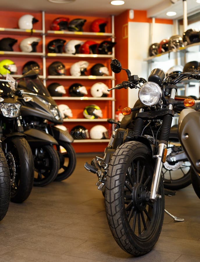 Different of New Motorcycles for Sale Stock Photo - Image of retail ...