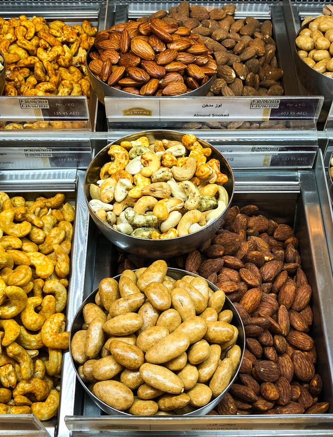 Different Nuts Mixed with Different Tasty Masala Stock Photo - Image of ...