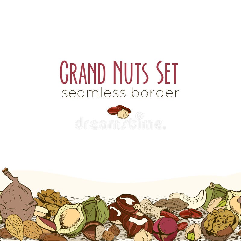 Nuts Border Stock Illustrations – 738 Nuts Border Stock Illustrations ...