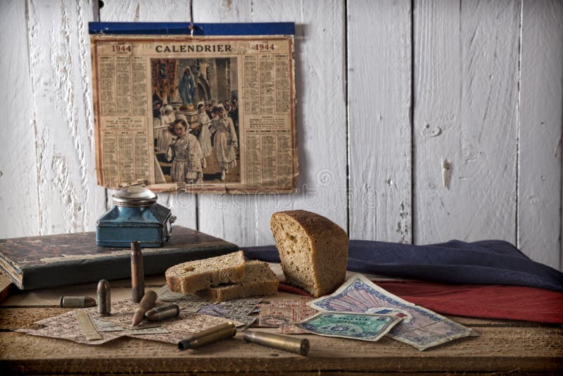 Different Objects Describing the German Occupation Stock Image - Image ...