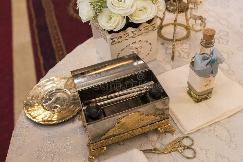 Different Objects Inside of a Church, at Wedding Time, Romanian Style ...
