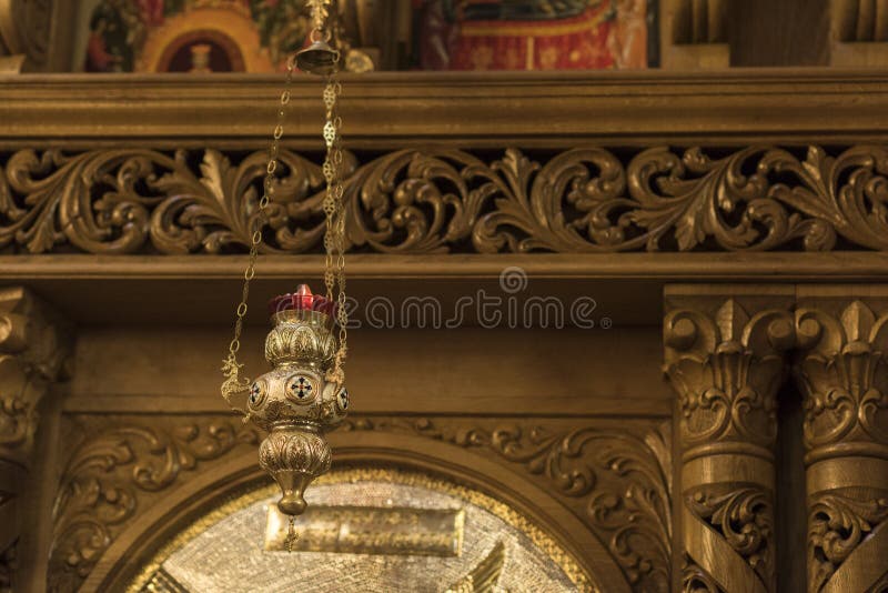 Different Objects Inside of a Church, at Wedding Time, Romanian Style ...