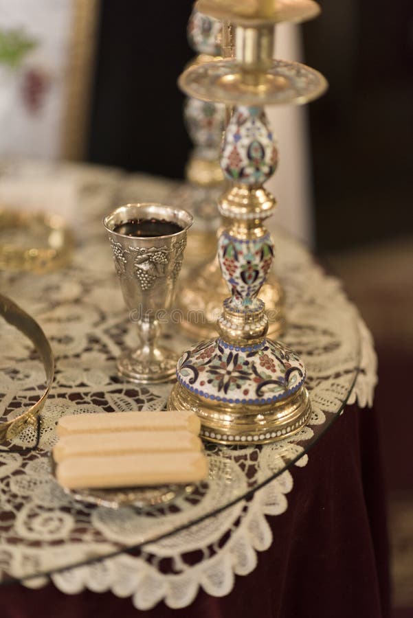 Different Objects Inside of a Church, at Wedding Time, Romanian Style ...