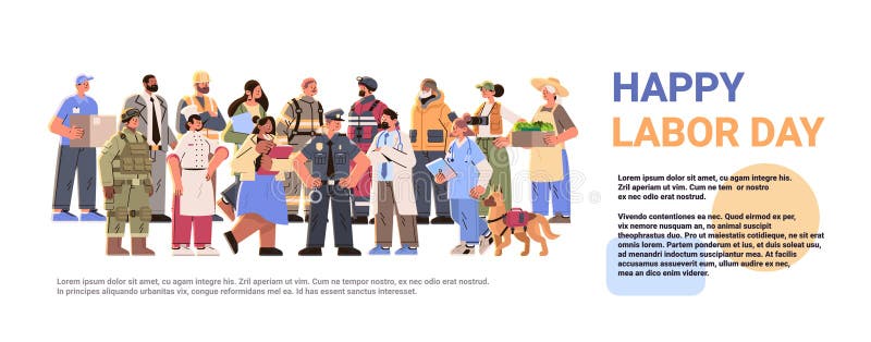 Different Occupation People Group of Diverse Workers of Various ...