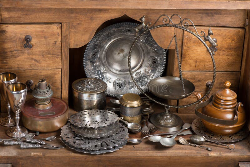 Vintage Home Objects, Close Up. Stock Photo - Image of knife, concept ...