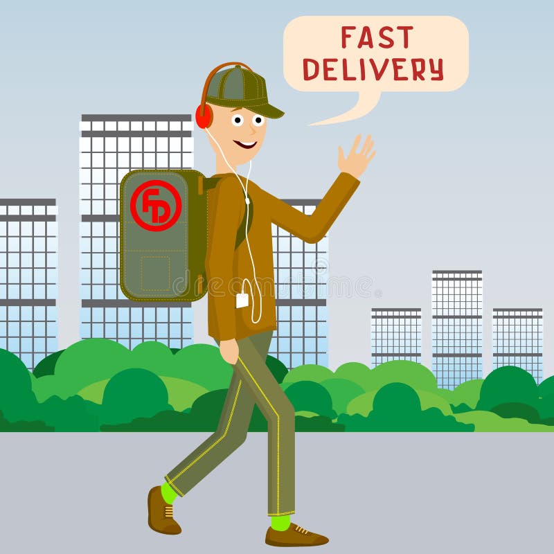 Different Options for Delivery Service. Vector Illustration Stock ...