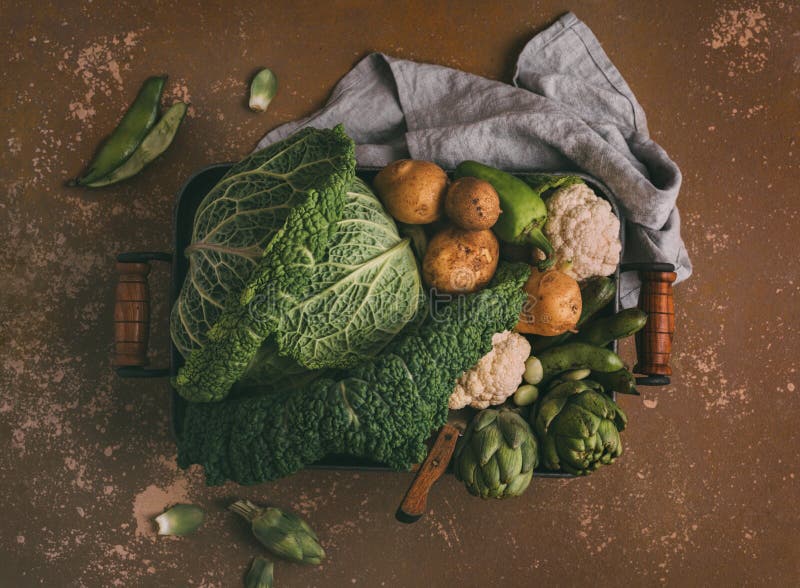 Different Organic Vegetables Stock Photo - Image of delicious ...