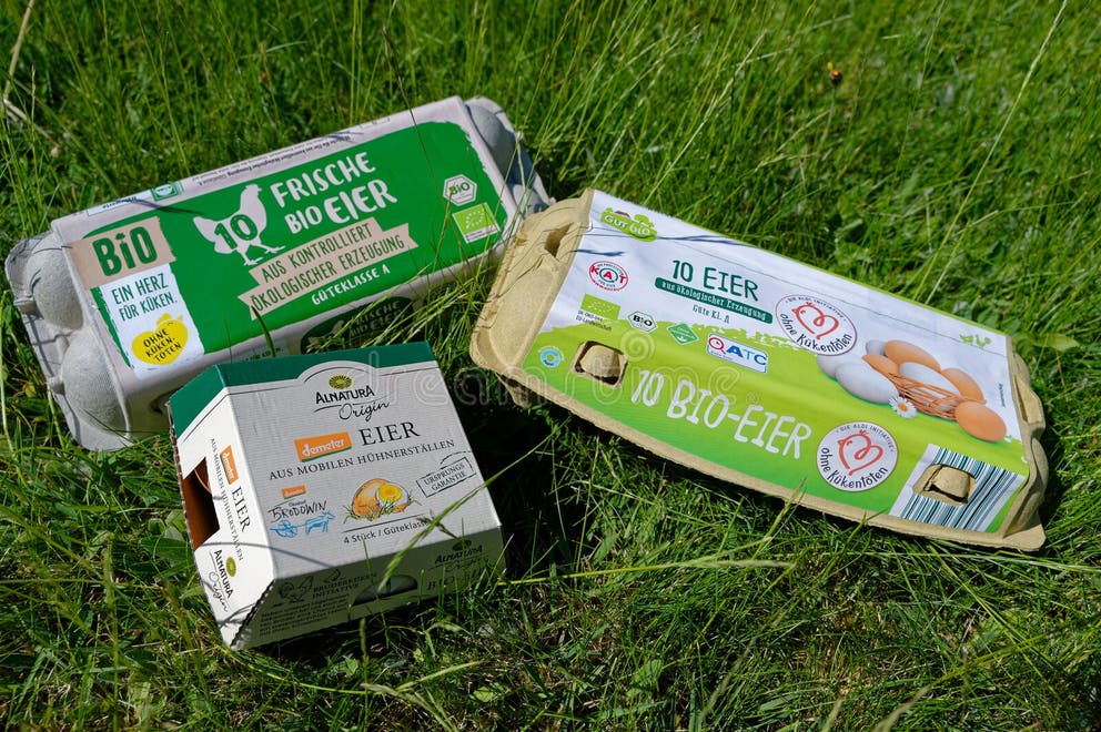 Different Packages with Eggs from Species-appropriate Keeping of Hens ...