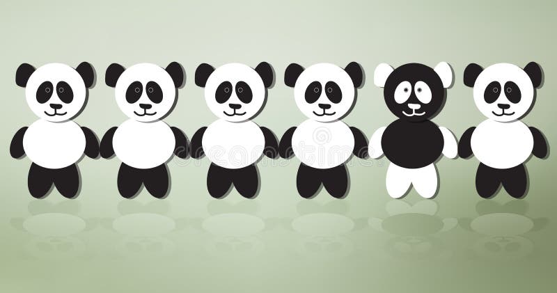 Different panda stock vector. Illustration of variant - 30779954