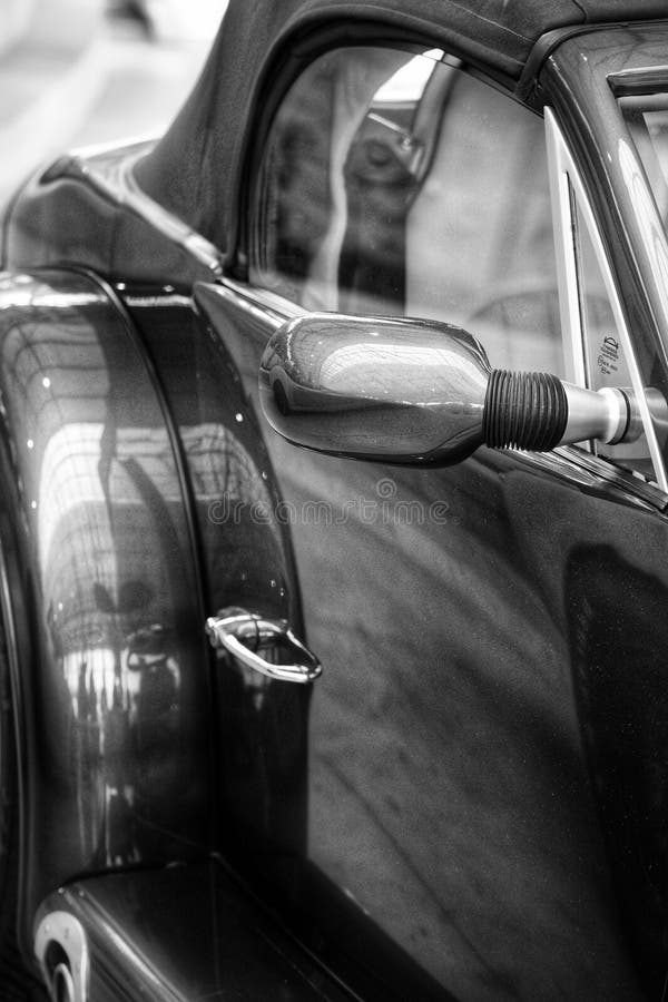 Different Parts of a Convertible Morgan at Drop Down Expo in Bucharest ...