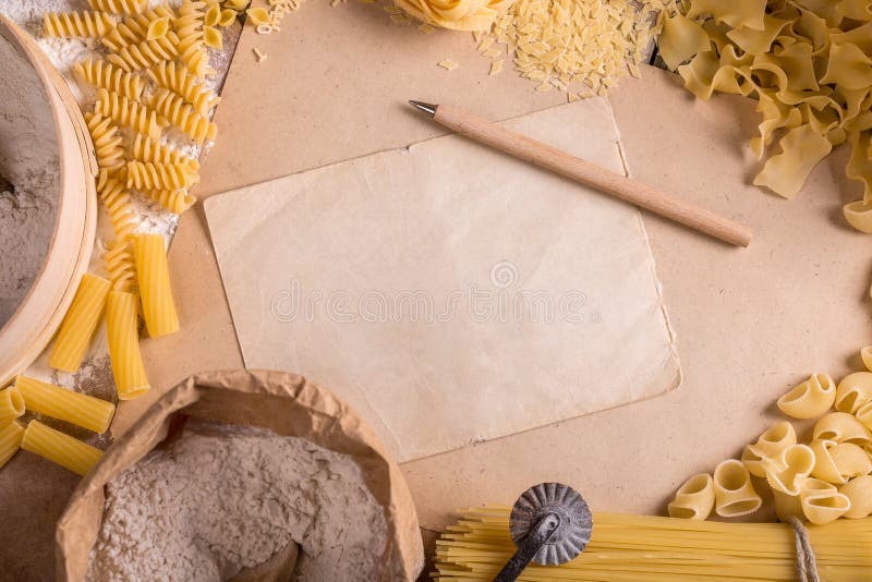 Different pasta stock photo. Image of frame, macaroni - 48846398