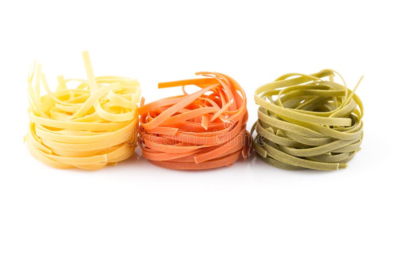 Different Pasta in Three Colors Stock Image - Image of culture, pasta ...