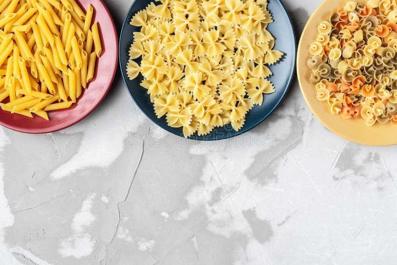 Different Paste on Ceramic Plates of Red, Yellow and Blue Colors on a ...
