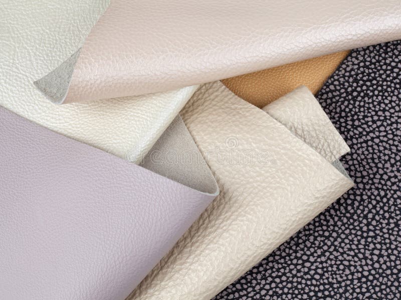 Natural Leather Textures Samples Stock Image - Image of collage ...