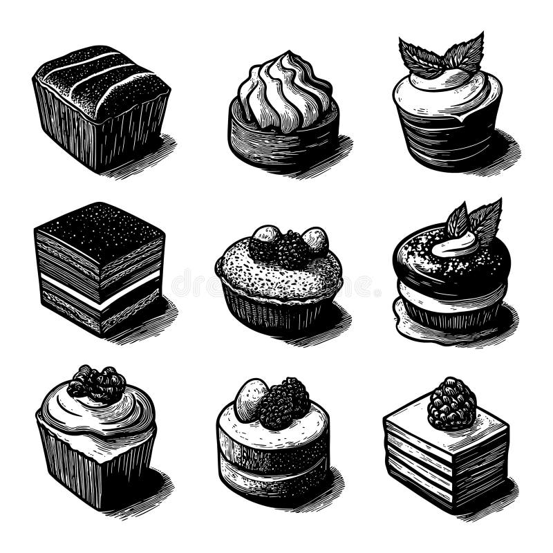 Bakery Vector Elements Stock Illustrations – 13,873 Bakery Vector ...
