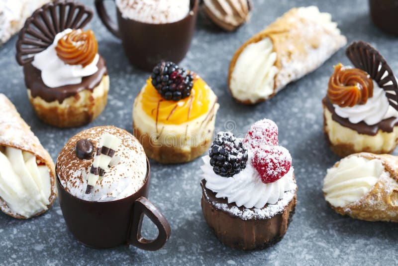 Different pastries stock image. Image of diet, dessert - 83681547