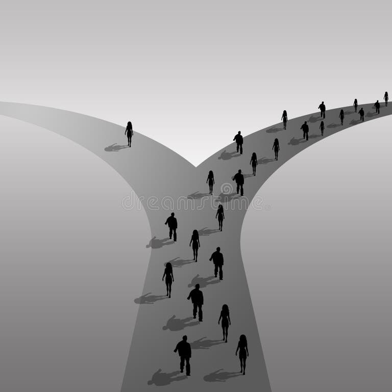 Different path stock illustration. Illustration of dare - 47990945