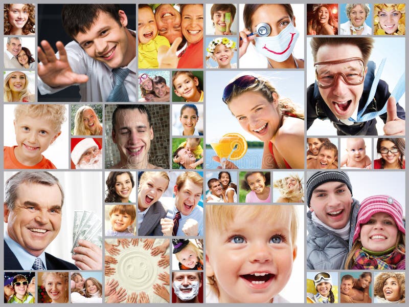 Different people stock image. Image of cheerful, collection - 18591171
