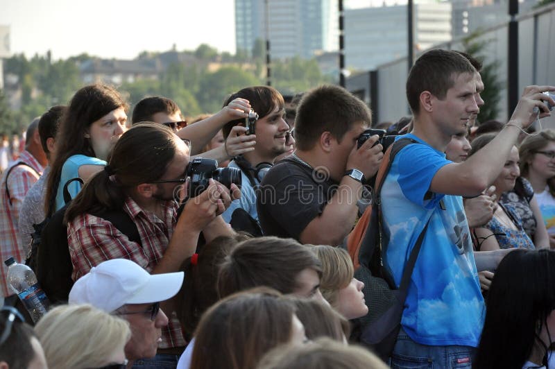 Different People, People with Cameras Editorial Photo - Image of ...