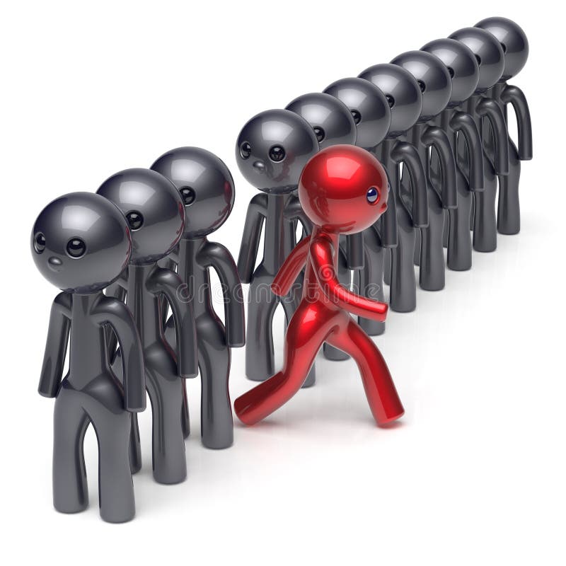 Man Different People Character Stand Out From The Crowd Icon Stock ... Man Different People Character Stand Out From The Crowd Icon Stock ...