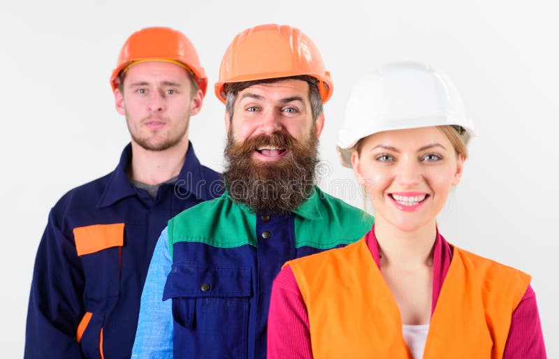 Different People in Team of Architects, Builders, Labourers Stock Photo ...