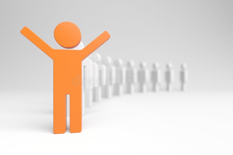 Different Person Figure in Team Group Stock Illustration - Illustration ...