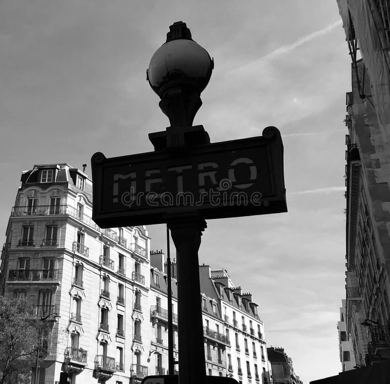 Metro Against the Light - Paris Stock Image - Image of infrastructure ...