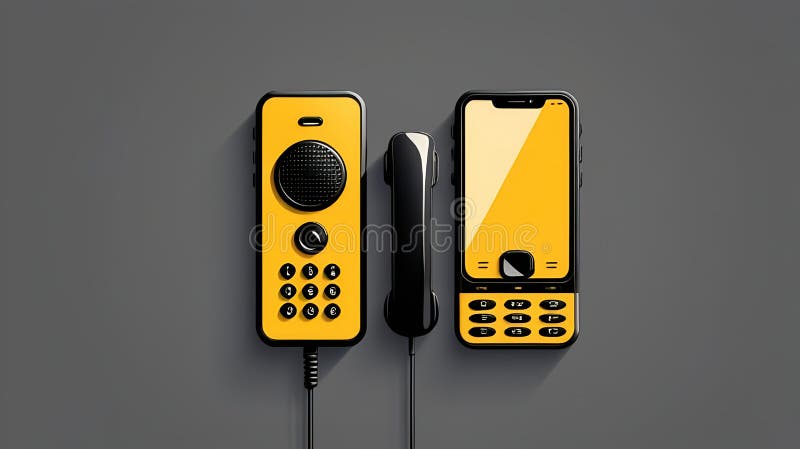 Different Phone Generations Concept Showing Communication Evolution ...