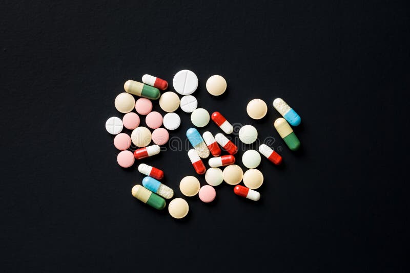 The different pills. stock image. Image of health, prescription - 76886679