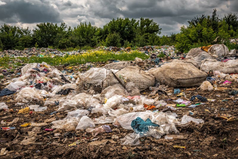 Different Plastic Garbage Illegal Dump Nature Stock Photos - Free ...