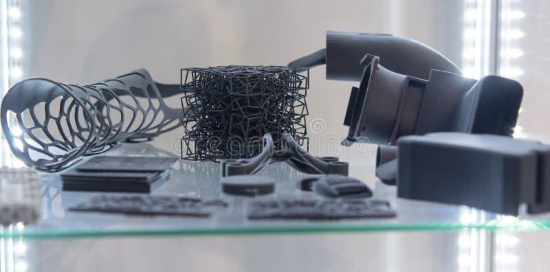 Different Plastic Model Printed 3D Printer from Powder Object Created ...