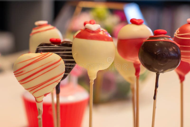 Different Pop Cake Valentine Day Style Stock Image - Image of ribbon ...