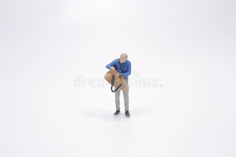 A Different Poses of the Mini Figure at the White Back Ground Stock ...