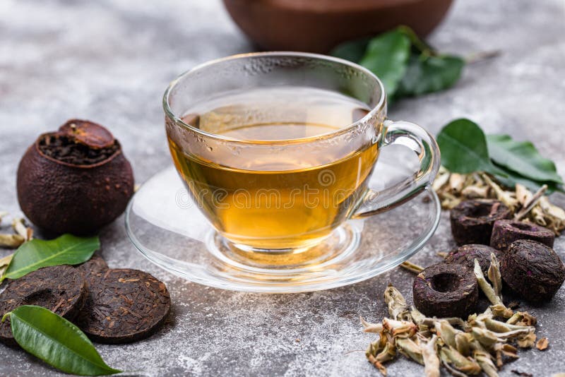 Different Pressed Chinese Pu-erh Tea Stock Image - Image of asian ...