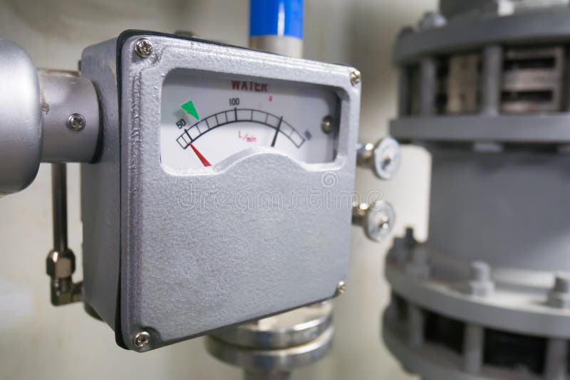 Different Pressure Switch for Water Flow Meter Stock Photo - Image of ...