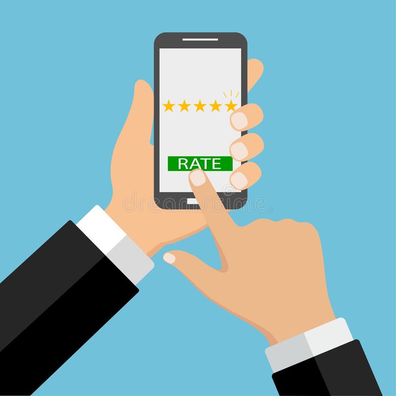 Different Professionals with Rating from Customers on Smartphone Screen ...