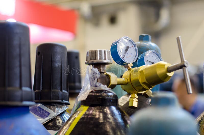 Different Propane Tanks, Gas Cylinders Stock Image - Image of cylinder ...