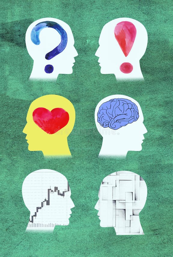 Different psyche people stock illustration. Illustration of people ...