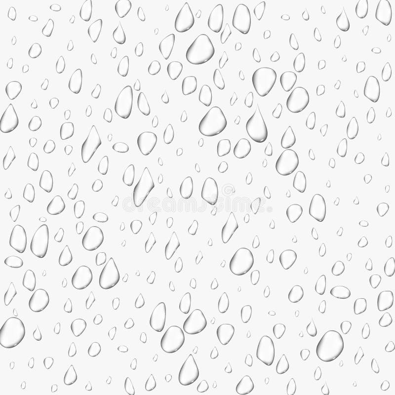 Different Realistic Transparent Water Drops. Glass Bubble Drop ...